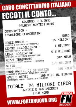 Forza Nuova sui costi dell’emergenza migranti | Storia 2.0