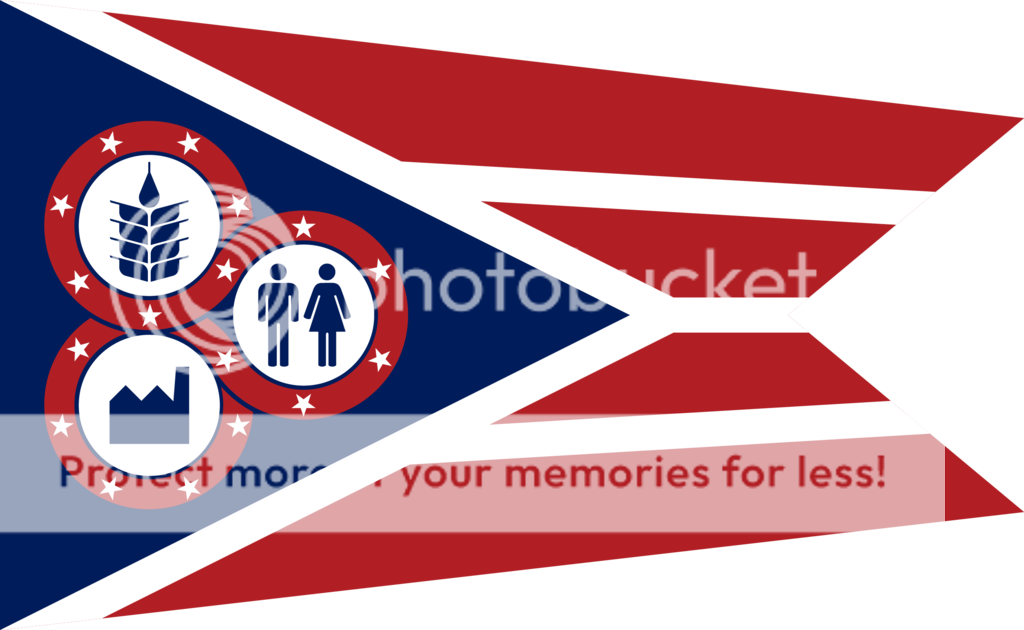 The Flag of Hancock County, containing the city of Findlay, "Flag City ...